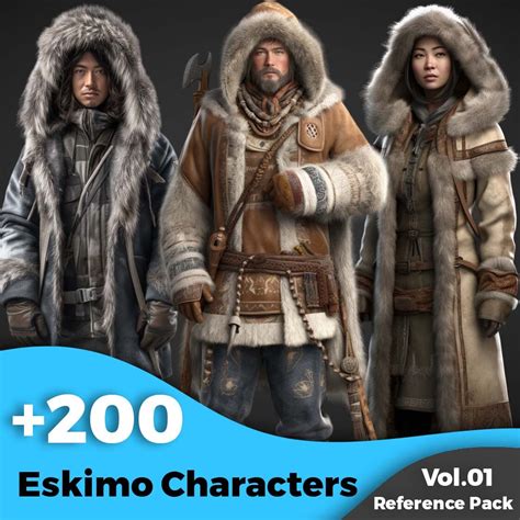 Artstation 200 Eskimo Characters