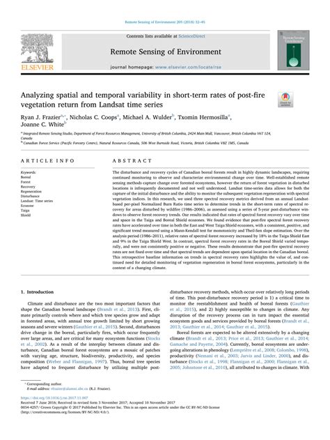 Pdf Analyzing Spatial And Temporal Variability In Short Term Rates Of