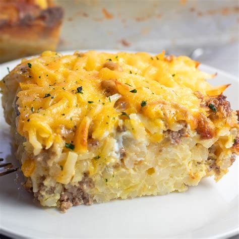 Sausage Hash Brown Breakfast Casserole Recipe