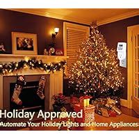 Techbee 7 Day Programmable Digital Countdown Timer Switch With 3 Prong Plug And Outlet Set Of 2