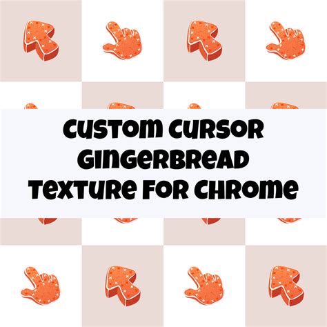 Cute Cursor Custom Cursor Gingerbread Texture For Chrome Cursor Space