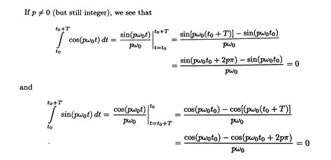solved problem dealing with orthogonality of the fourier