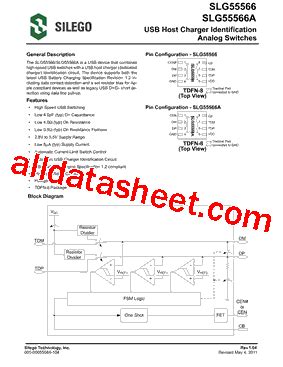 SLG55566 Datasheet PDF Dialog Semiconductor