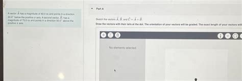 Solved Part B Using The Component Method Of Vector Addition
