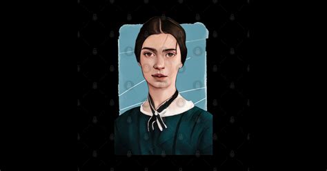 American Poet Emily Dickinson Illustration Emily Dickinson Sticker