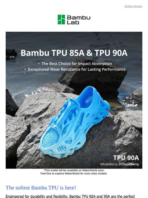 Bambu Lab Ready To 3d Print Your Own Shoes Check Out Bambus Softest