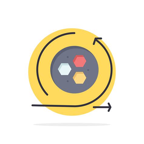 Modeling Api Modeling Science Abstract Circle Background Flat Color Icon 13245424 Vector Art At