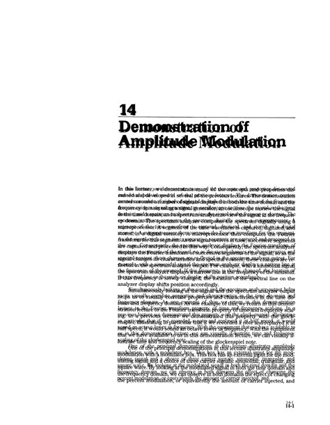 Demonstration Of Amplitude Modulation Demonstration Of Amplitude Modulation In This Lecture