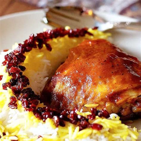 Zereshk Polo Morgh Persian Barberry Rice With Chicken • Unicorns In