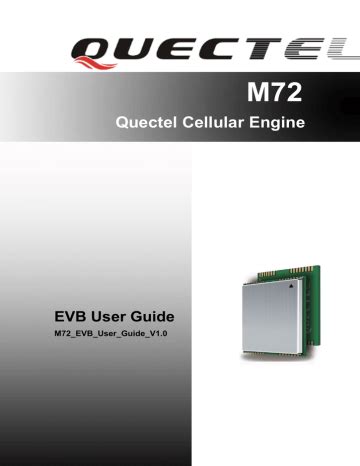 Cellular Engine M72 EVB User Guide | Manualzz