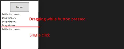Wpf Draggable And Clickable Button Stack Overflow