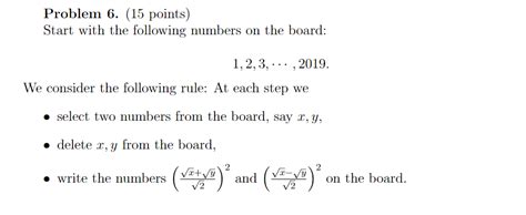Solved Problem 6 15 Points Start With The Following Chegg Com