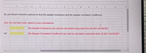solved given the accompanying data use excel s function