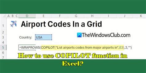 How To Use Copilot Function In Excel