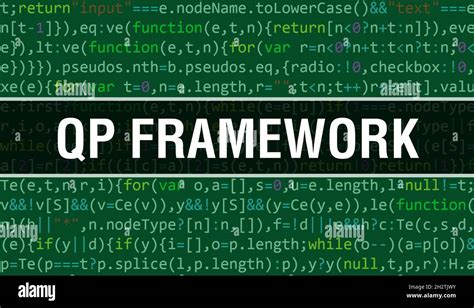 Qp Framework Concept With Random Parts Of Program Codeqp Framework