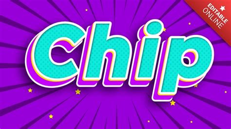 Chip Text Effect Generator