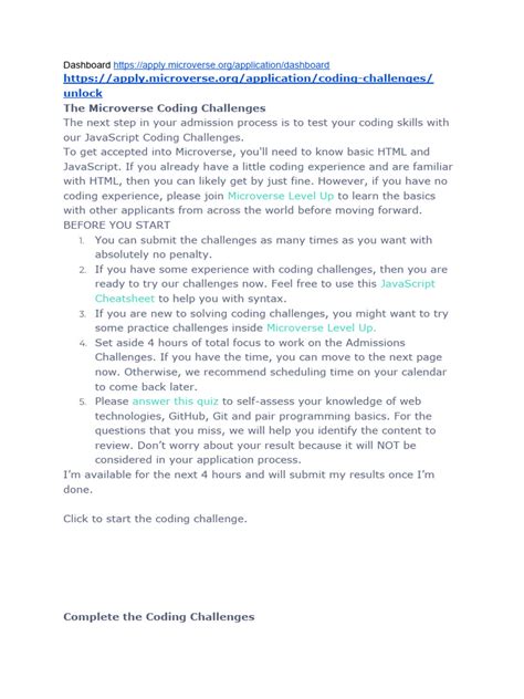Stage 3 Micro Coding Challenge Pdf Computer Programming Java Script