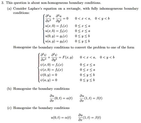 solved this question is about non homogeneous boundary conditions a