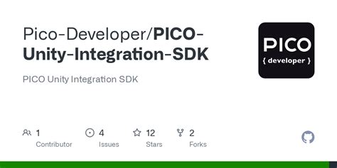 PICO Unity Integration SDK README Md At Main Pico Developer PICO Unity Integration SDK GitHub