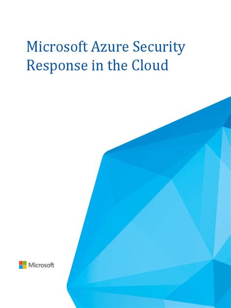 Microsoft Azure Security Response In The Cloud Download Free Pdf