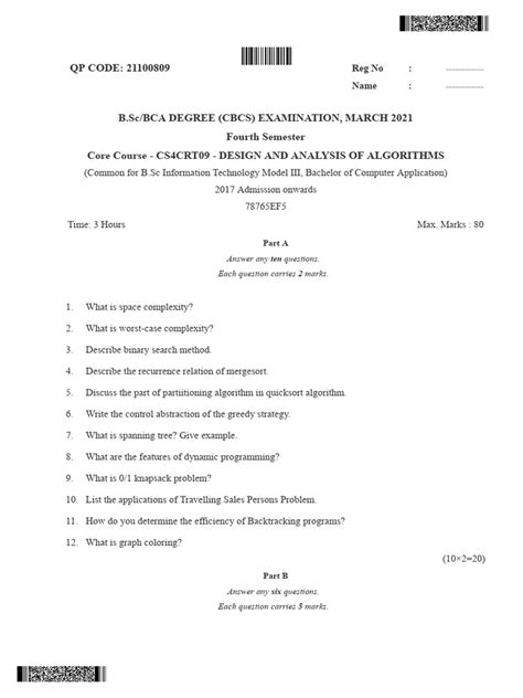 Design And Analysis Of Algorithms 2021 Pdf Computational Problems Theoretical Computer