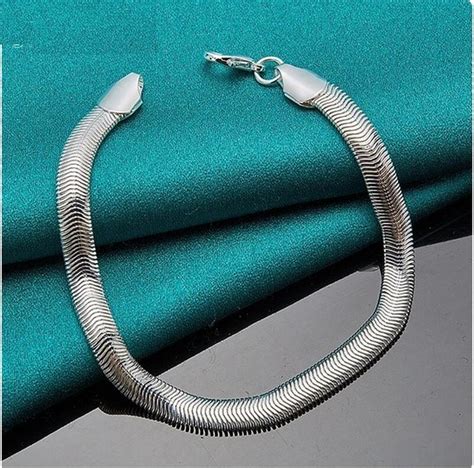 Посріблений браслет змійка 925 новий арт 880 — ціна 166 грн у каталозі Браслети Купити