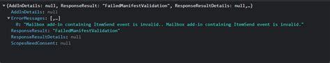 `onmessagecompose` Launchevent In Manifest Fails Validation When Uploading To Admin Center