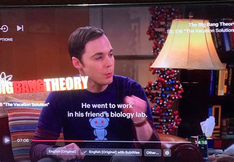 Sheldon Wearing A Cute Shirt With The Reddit Icon Rbigbangtheory