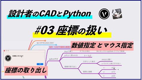 CADとPython 座標の扱いベクターワークス ライノセラス YouTube