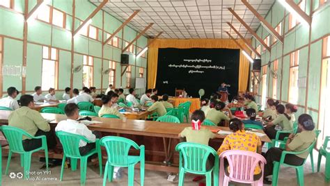 ဟုမ္မလင်းမြို့နယ် အထွေထွေအုပ်ချုပ်ရေးဦးစီးဌာနဝန်ထမ်းများ လုပ်ငန်းစွမ်းရည်မြင့်မားရေးသင်တန်း တွင