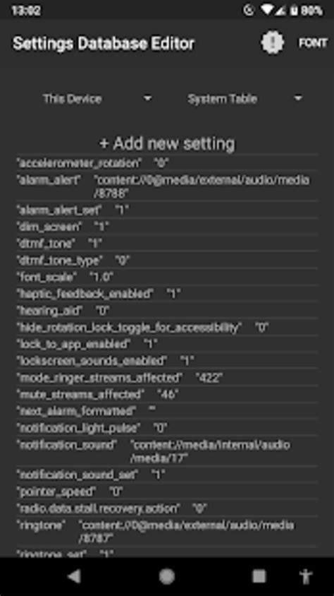 SetEdit SettingsDatabaseEditor APK For Android Download