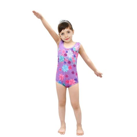 Girls One Piece Swimsuit Cartoon Bow Bathing Suits Wswimming Cap