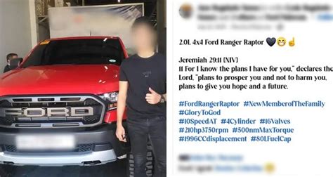 Female Netizen Exposes Pastor Of Demanding Ford Raptor As Birthday Gift