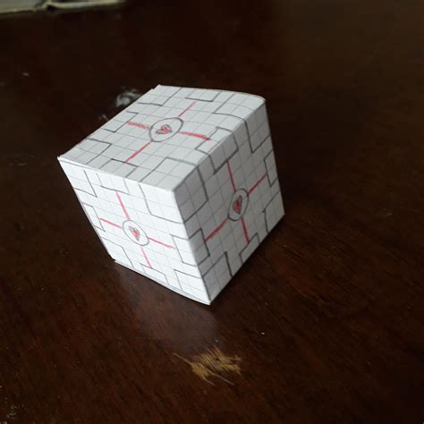 I Made A Real Life Companion Cube Will Nake The Incinerator Soon R Portal