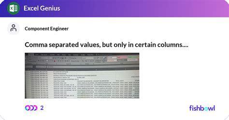 Comma Separated Values But Only In Certain Column Fishbowl