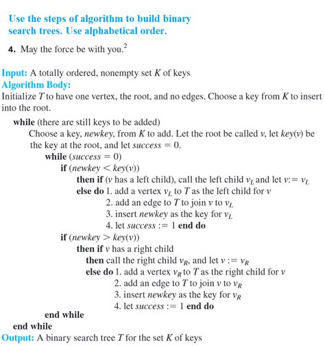 solved use the steps of algorithm to build binary search
