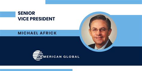 Welcome To The Team Michael Africk American Global