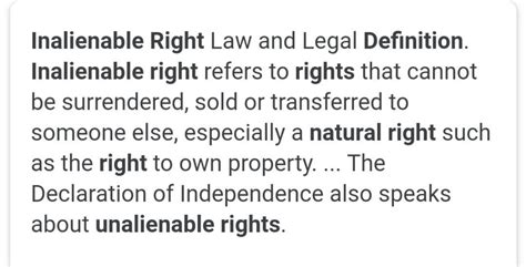 Inalienable Rights Definition