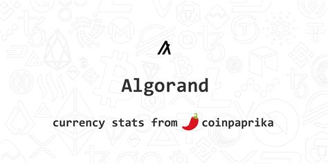 Algorand Algo Price Live Chart Index Market Cap Coinpaprika
