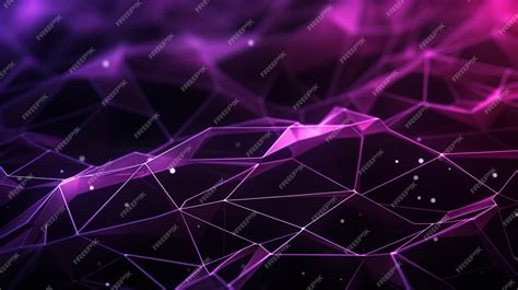 Premium Photo Abstract Background With Glowing Dots Lines And Particles