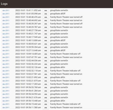 Room Lighting Scenes Stopped Working After 233125 Room Lighting