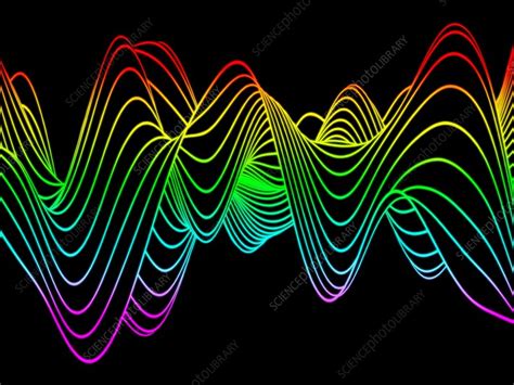 wave pattern computer artwork stock image c008 4377 science