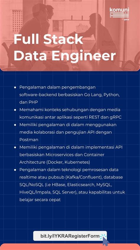 Lowongan Kerja Fullstack Data Engineer Di Iykracom 2022