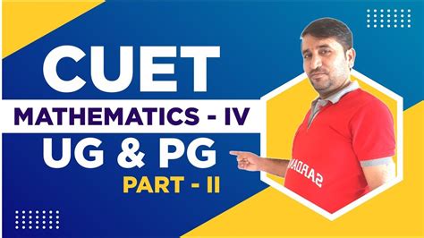 Cuet Math Iv Ugandpg Part Ii Youtube