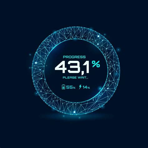 Loading Bar Progress Neon Dial Speed Dashboard 29694418 Vector Art At Vecteezy