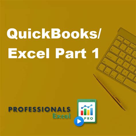 QuickBooks Excel Part 1 Professionals Excel