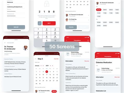 Your Doctor Medical Ui Kit Ui Kits Medical App Ui Kit Doctor Medical