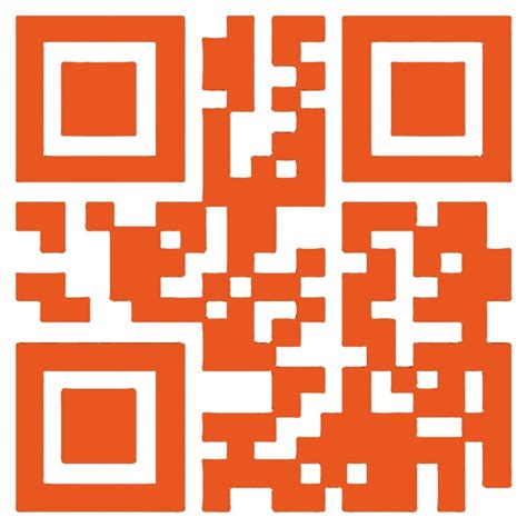 Bright Orange Item Trademark Qr Code Logo Sticker