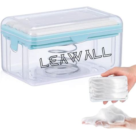 Leawall Easy Cloth Plastic Washing Soap Roller Dispenser Case With Lid