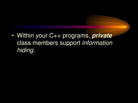 ppt public vs private and protected class members powerpoint